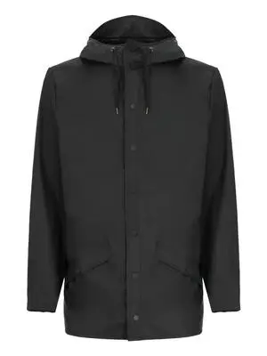 Rains Hooded Jacket - Black