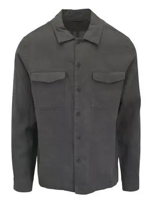 Vince Garage Linen Shirt - Grey