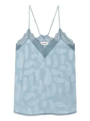 Zadig&Voltaire Christy Silk Camisole - Sky
