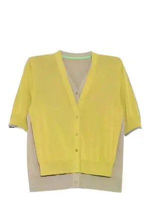 JNBY V-Neck Layered Cardigan