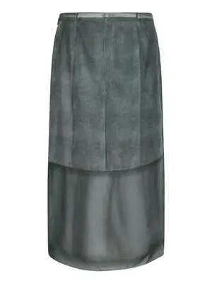 JNBY Contrast-Tone Midi Skirt