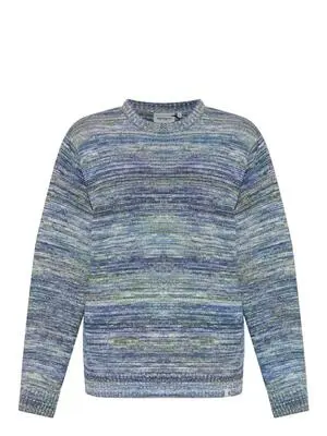 Carhartt Work In Progress Striped Knit Sweater - Blue