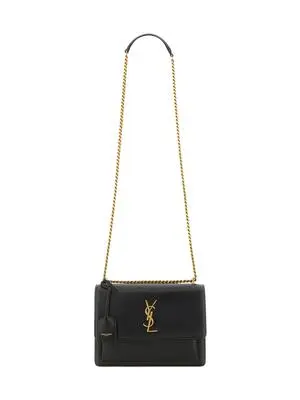 Saint Laurent Sunset Medium Shoulder Bag - Black