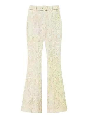 TWINSET Laced Flared Trousers - Neutrals