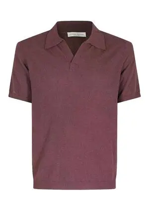 ROBERTO COLLINA V-neck T-shirt - Red