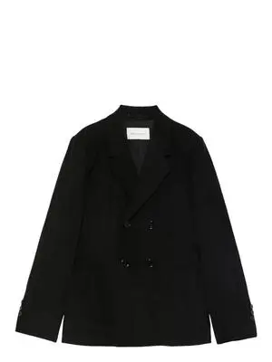 Ami Double-breasted Pocket Blazer - Black