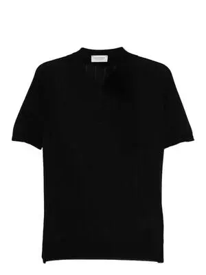 John Smedley Williams Ribbed Shirt - Black
