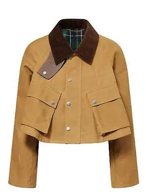 JW Anderson Cotton Barn Jacket With Corduroy-collar - Biscuit