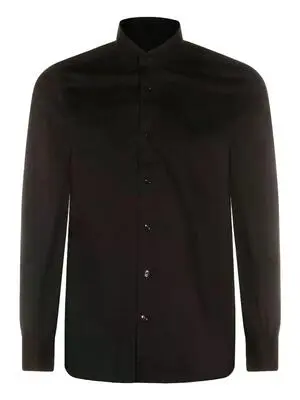 MAZZARELLI Buttoned Slim Shirt - Black