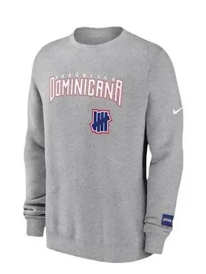 FANATICS World Baseball Classic X Undefeated Dominican Republic Crewneck Sweatshirt - Heather Grey