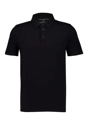 Majestic Filatures Black Organic Cotton Polo Shirt Black