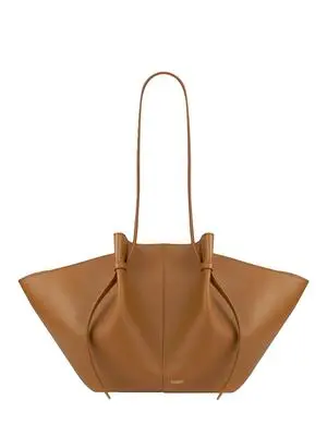 Yuzefi Large Mochi Pebble Grain Leather Tote - Hazel