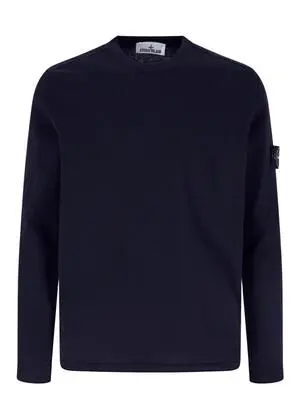 Stone Island Cotton "compass" Sweater - Blue