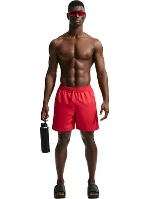 Nike Swim Fadeaway Essential 7" Volley Short - Red