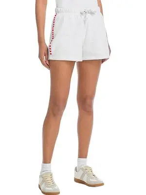Vintage Havana Embroidered Surf Wash Shorts - Icy Heather