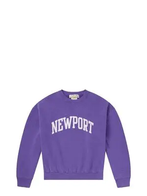 REMI RELIEF Printed Cotton-jersey Sweatshirt - Purple
