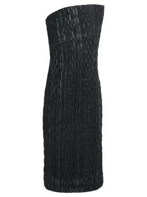 Camilla And Marc Embroidered Elise Midi Dress - Black