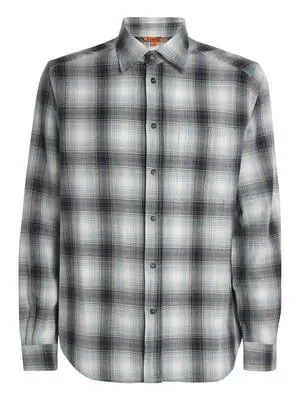Barena Venezia Cotton Check Shirt - Navy