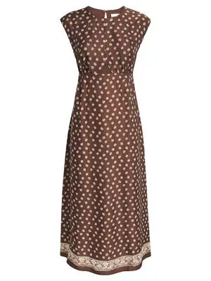 Claudie Pierlot Printed Maxi Dress - Black