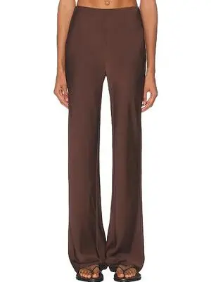 SRG Lennon Silk Pant - Brown