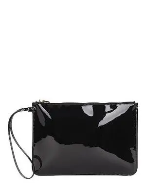 TOM FORD Patent Leather Zipped Wristlet Pouch - Black