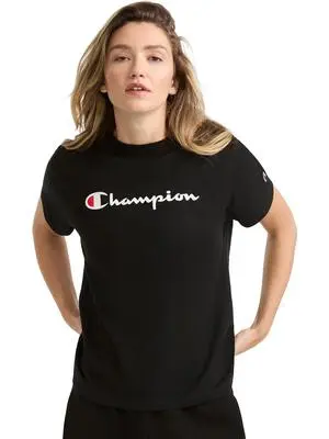 Champion Classic Script Logo T-shirt - Black
