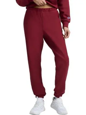 Champion Reverse Weave Cinched Bottom Sweatpants - Pomegranate