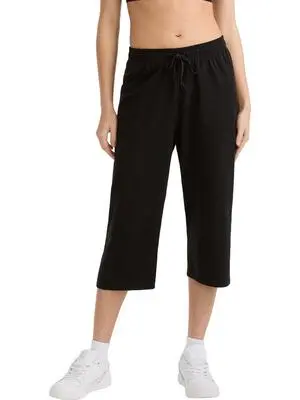 Champion Lightweight Lounge Capri C Logo - Black