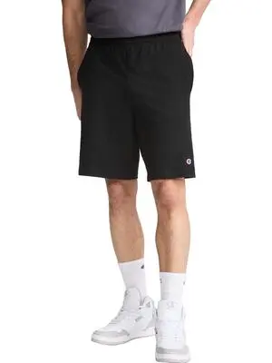 Champion Lightweight Lounge C Patch Logo Shorts - Black