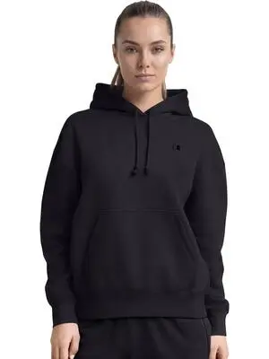 Champion Powerblend Freshman Hoodie With C Logo - Black