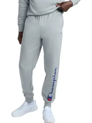Champion Powerblend Joggers, Script Logo - Quarry