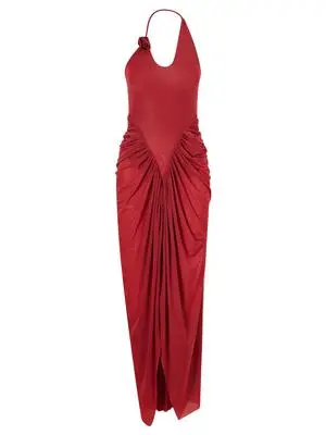 MAYGEL CORONEL Vestalia Draped Maxi Dress - Red