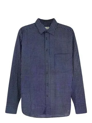 WALK IN PARIS Patch-pocket Plaid Shirt - Blue