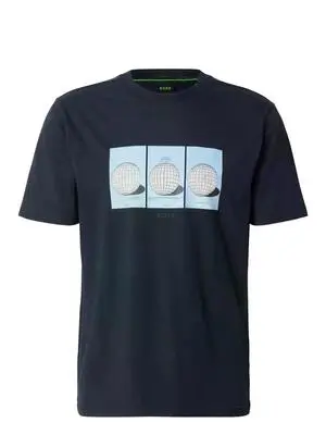 BOSS Terrace Photo T-shirt - Blue