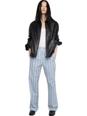 Zadig&Voltaire Poma Striped Cotton Jogger Pants - Stripe