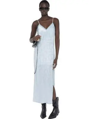 Zadig&Voltaire Ramelil Silk Dress - Blue