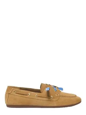 Maje Suede Boat Shoes - Blue