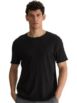 ATM Anthony Thomas Melillo Vintage Jersey Crew Neck T-shirt Cotton - Black