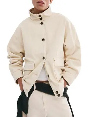 Mango Eugenie Denim Jacket - Vanilla