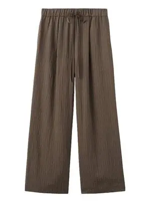 Mango Tatou Drawstring Pants - Brown