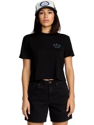 Volcom Dial Crop Tee - Black