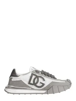 Dolce & Gabbana Dg Athletic Fabric Sneakers - White