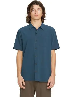 Volcom Ridgestone Short Sleeve Shirt - Deep Blue