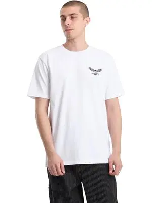 Volcom Hammered Split Short Sleeve Tee - White