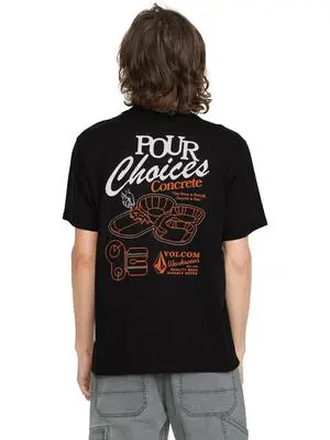 Volcom Pour Choices Short Sleeve Tee - Black