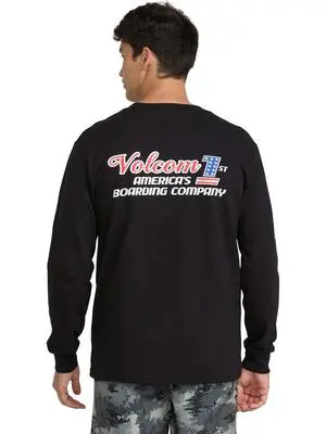 Volcom 1st Boarding Co Long Sleeve Tee - Black