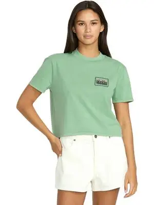 Volcom Dial Crop Tee - Seagreen