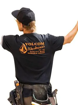 Volcom Workwear Short Sleeve Tee - Black