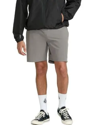 Volcom Elastic Waist Shorts - Pewter