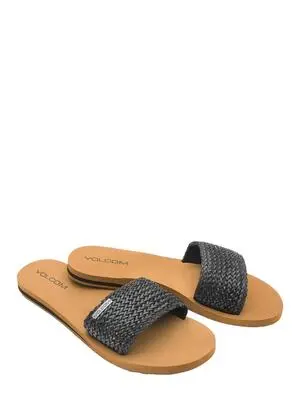 Volcom Braided Slides Black